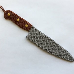 Crocheted Chef Knife Applique/ornament Pattern (pattern Only) - Etsy