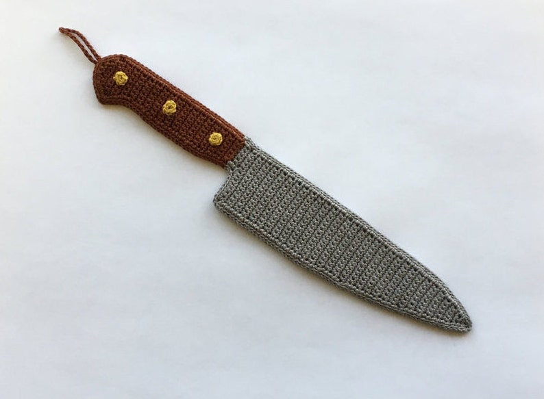 Crocheted Chef Knife Applique/ornament Pattern (pattern Only) - Etsy
