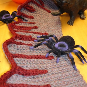 The Saw That Dripped Blood Scarf - Crochet Pattern ONLY - Etsy