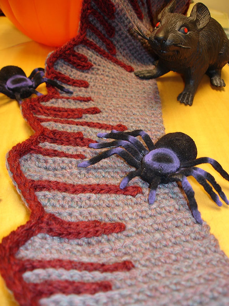The Saw That Dripped Blood Scarf - Crochet Pattern ONLY - Etsy