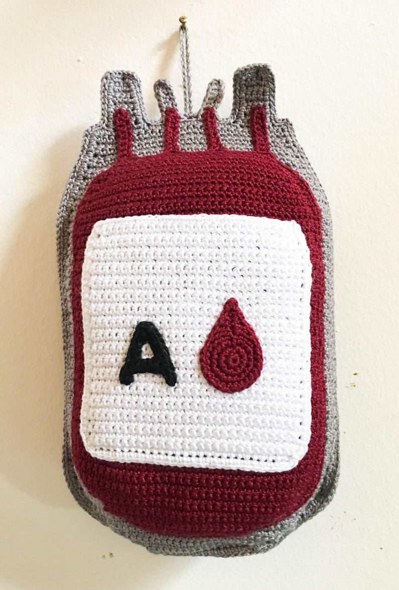 Vampire Snacks Blood Bag Crochet Ornament Pattern - Etsy Canada