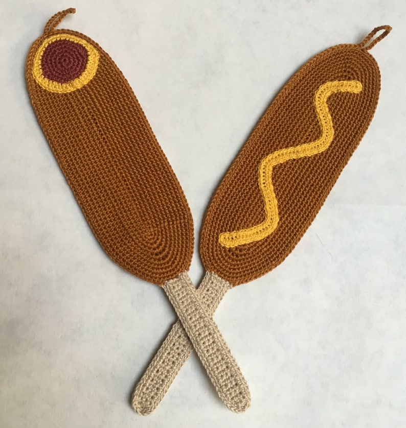 Corn Dog Applique/ornament Crochet Pattern - Etsy