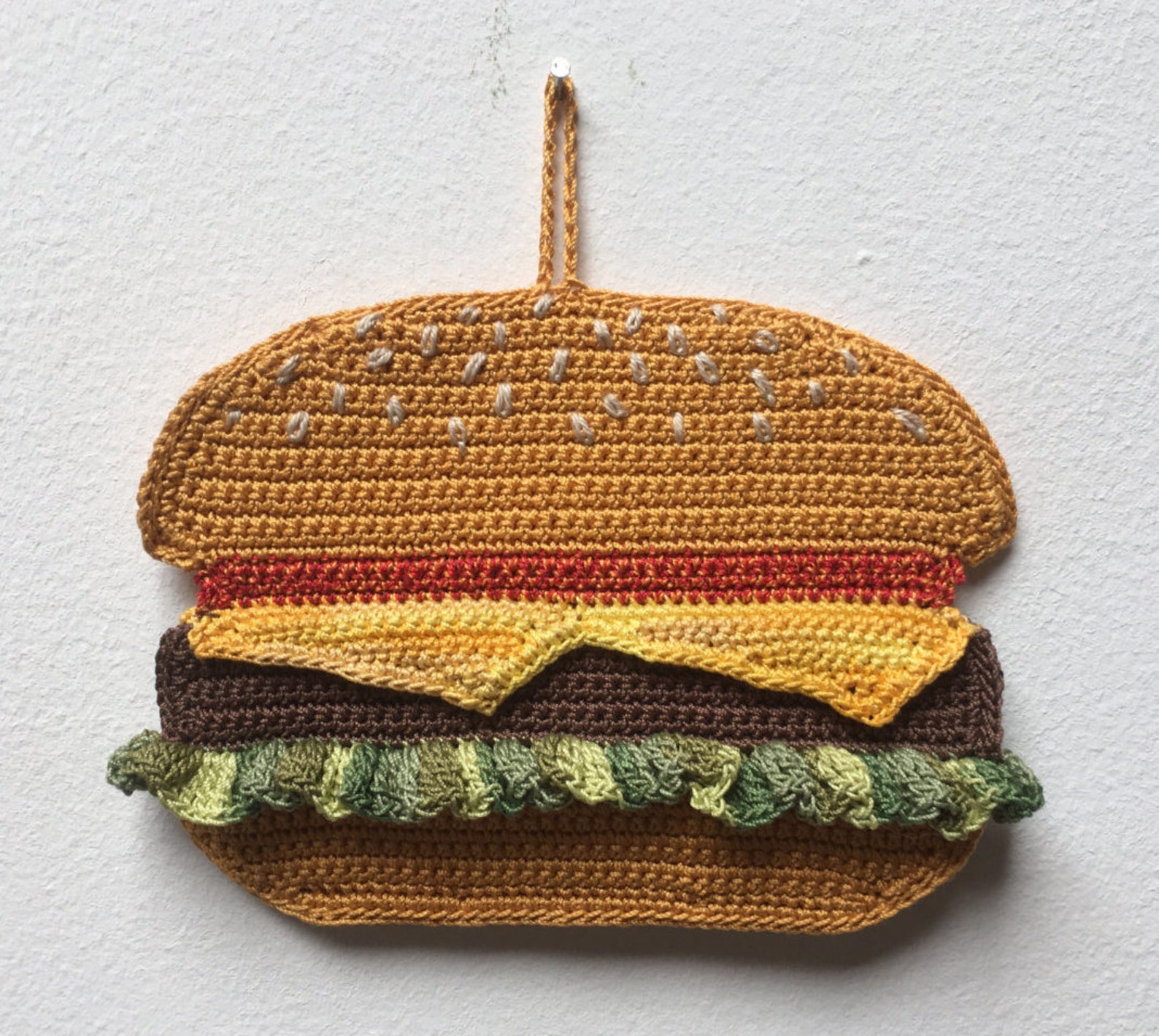 Cheeseburger Ornament Crochet Pattern - Etsy