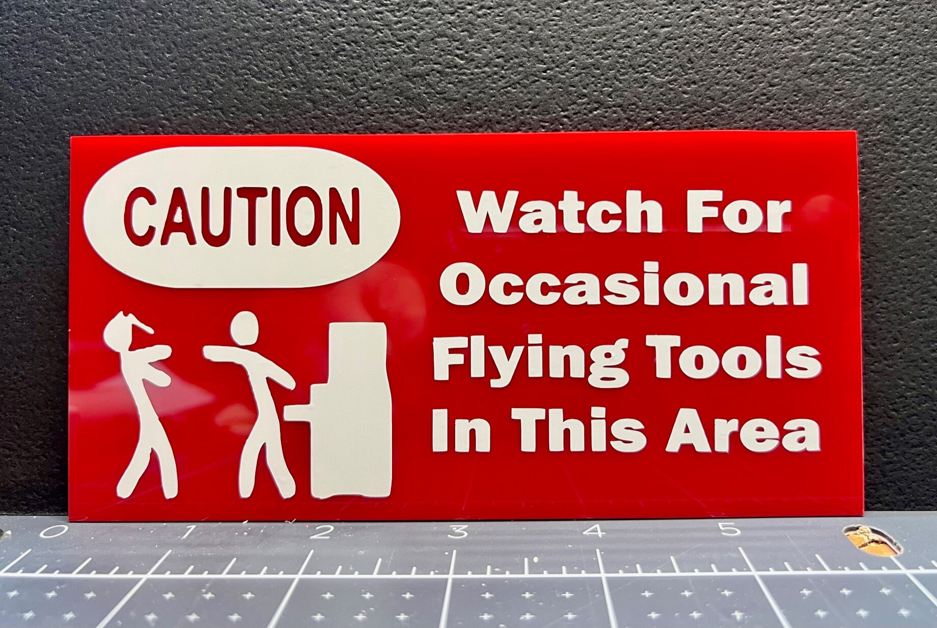 Funny Mechanics Toolbox Sign Flying Tools Garage Decor Gifts for Him ...