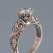 Sun and Moon ECLIPSE Engagement Ring and Wedding Band Set in 18K & 14K ...