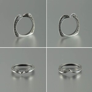 COUNTESS Band in Sterling Silver for Sizes 4-7 - Etsy