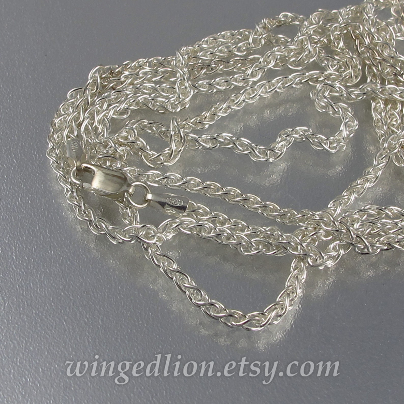 Sterling Silver Wheat Chain Various Lengths - Etsy