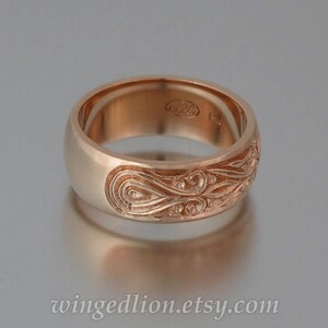 The PRINCE CHARMING 14K Gold Mens Wedding Band - Etsy