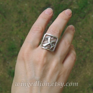 SEAGULL Sterling Silver Ring - Etsy