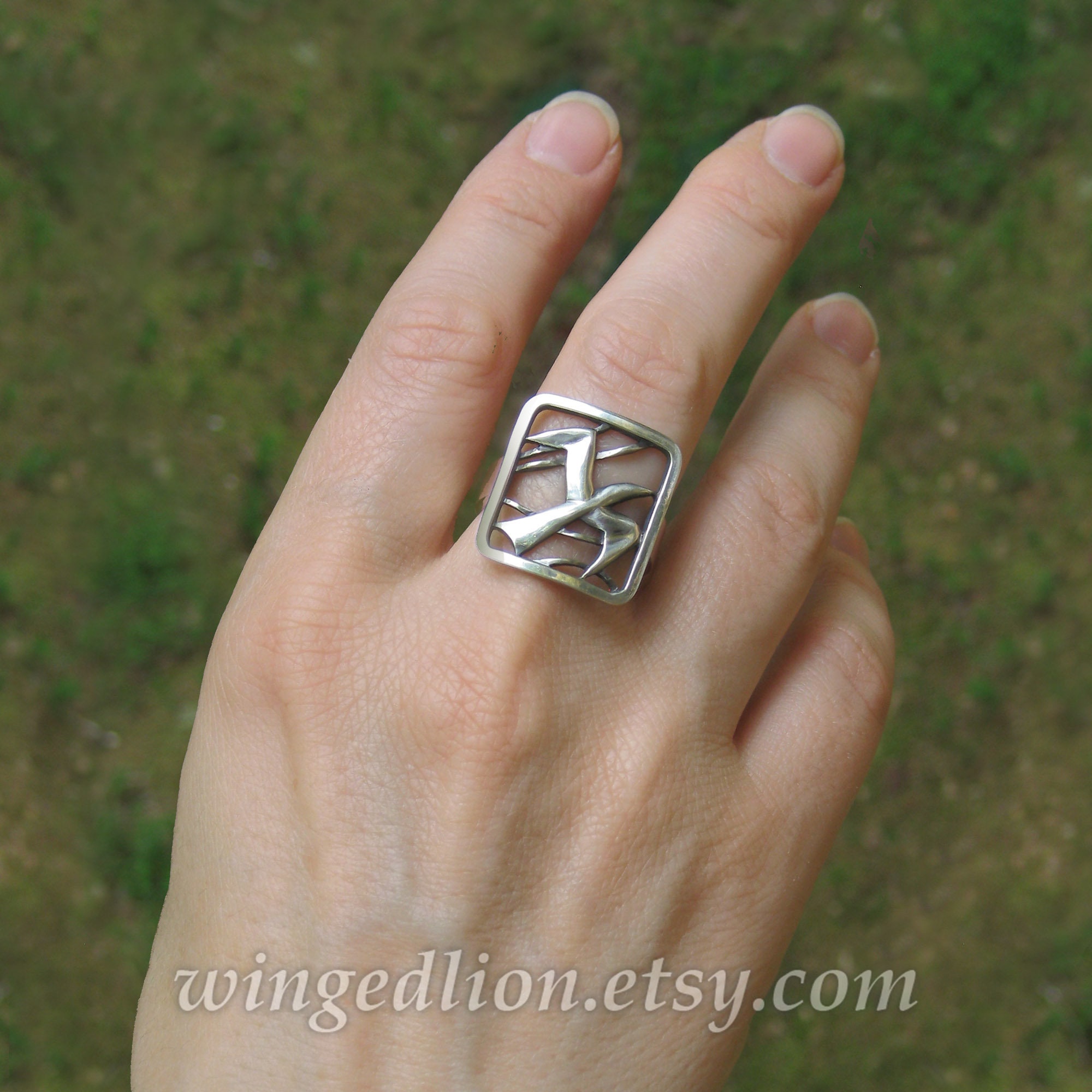 SEAGULL Sterling Silver Ring - Etsy