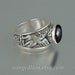GRIFFIN Silver Ring With Black Onyx Gothic Medieval Unisex Gryffon Ring ...