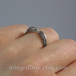 COUNTESS Band in Sterling Silver for Sizes 4-7 - Etsy