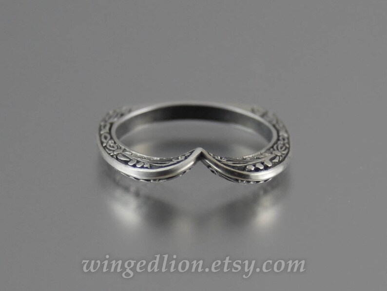 COUNTESS Band in Sterling Silver for Sizes 4-7 | Etsy