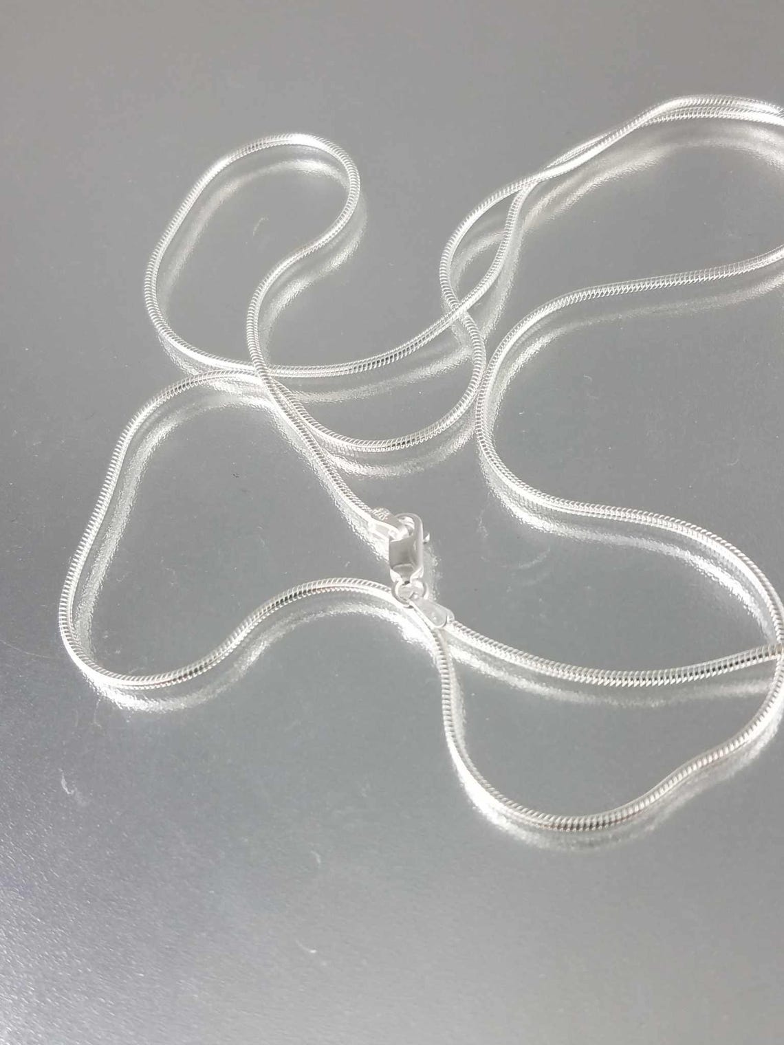 Sterling Silver Snake Chain - Various Lengths - Etsy