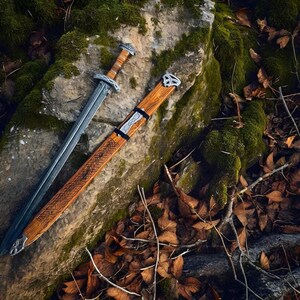 Handmade Damascus Steel Northman Sword Viking Sword With Handmade ...