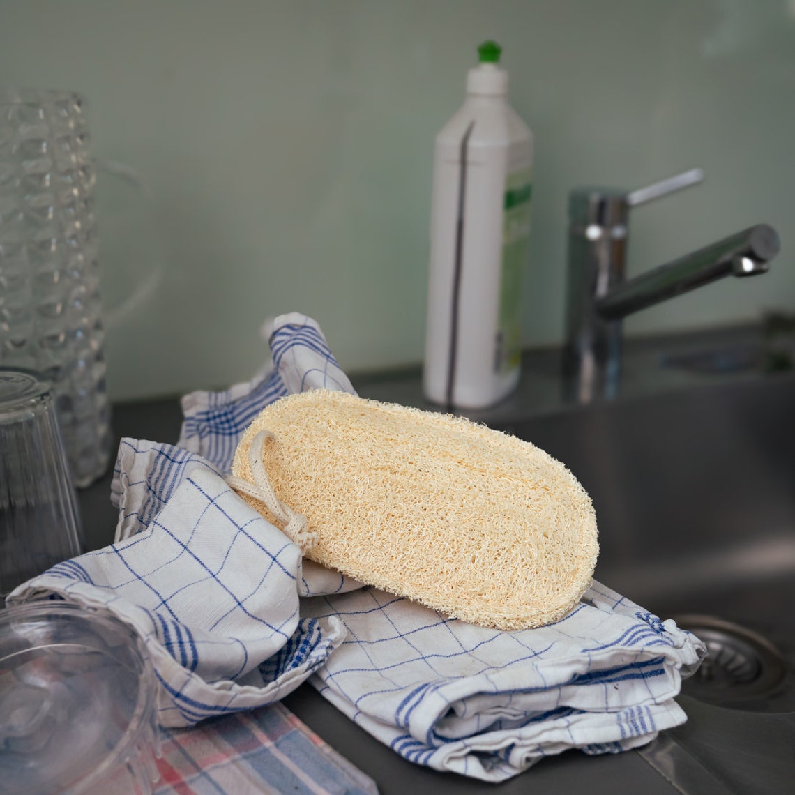 Loofah Crafts Eco Set Natural Egyptian Luffa Sponge Bath Sponge ...