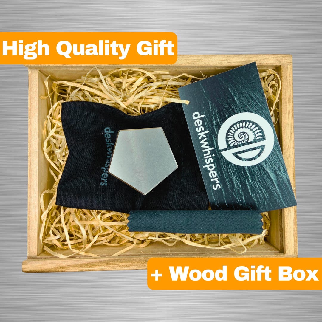 Pentagon Puzzle Made of Stainless Steel in a Wooden Box – 5-piece Zero ...