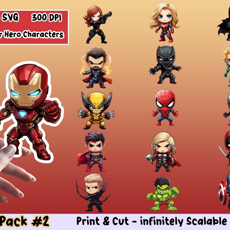 Super Hero Clip Art - Etsy