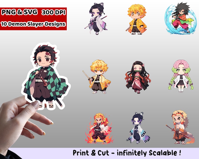 Anime Sticker PNG Pack, Anime Sticker Set, Anime PNG, Anime SVG ...