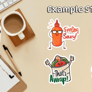 Food Puns Sticker PNG Pack, Food Puns Sticker Set, Food Puns PNG, Food ...