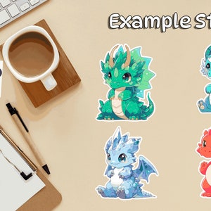 Dragon Sticker PNG Pack, Dragon Sticker Set, Dragon PNG, Dragon SVG ...