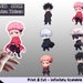 Anime Sticker PNG Pack, Anime Sticker Set, Anime PNG, Anime SVG ...