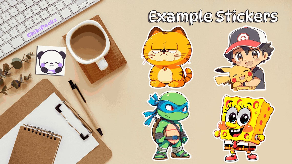 Cartoon Sticker PNG Pack, Cartoon Sticker Set, Cartoon PNG, Cartoon SVG ...