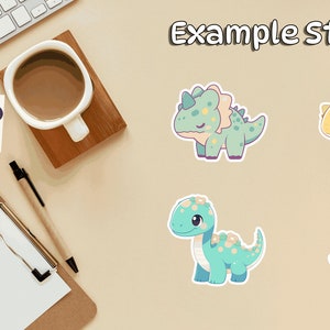 Dinosaur Sticker PNG Pack, Dinosaur Sticker Set, Dinosaur PNG, Dinosaur ...