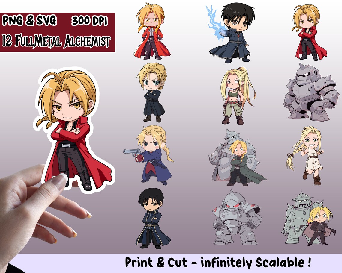 Anime Sticker PNG Pack, Anime Sticker Set, Anime PNG, Anime SVG ...