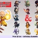 Dungeons and Dragons Sticker PNG Pack, Dnd Sticker Set, Dnd PNG, Dnd ...