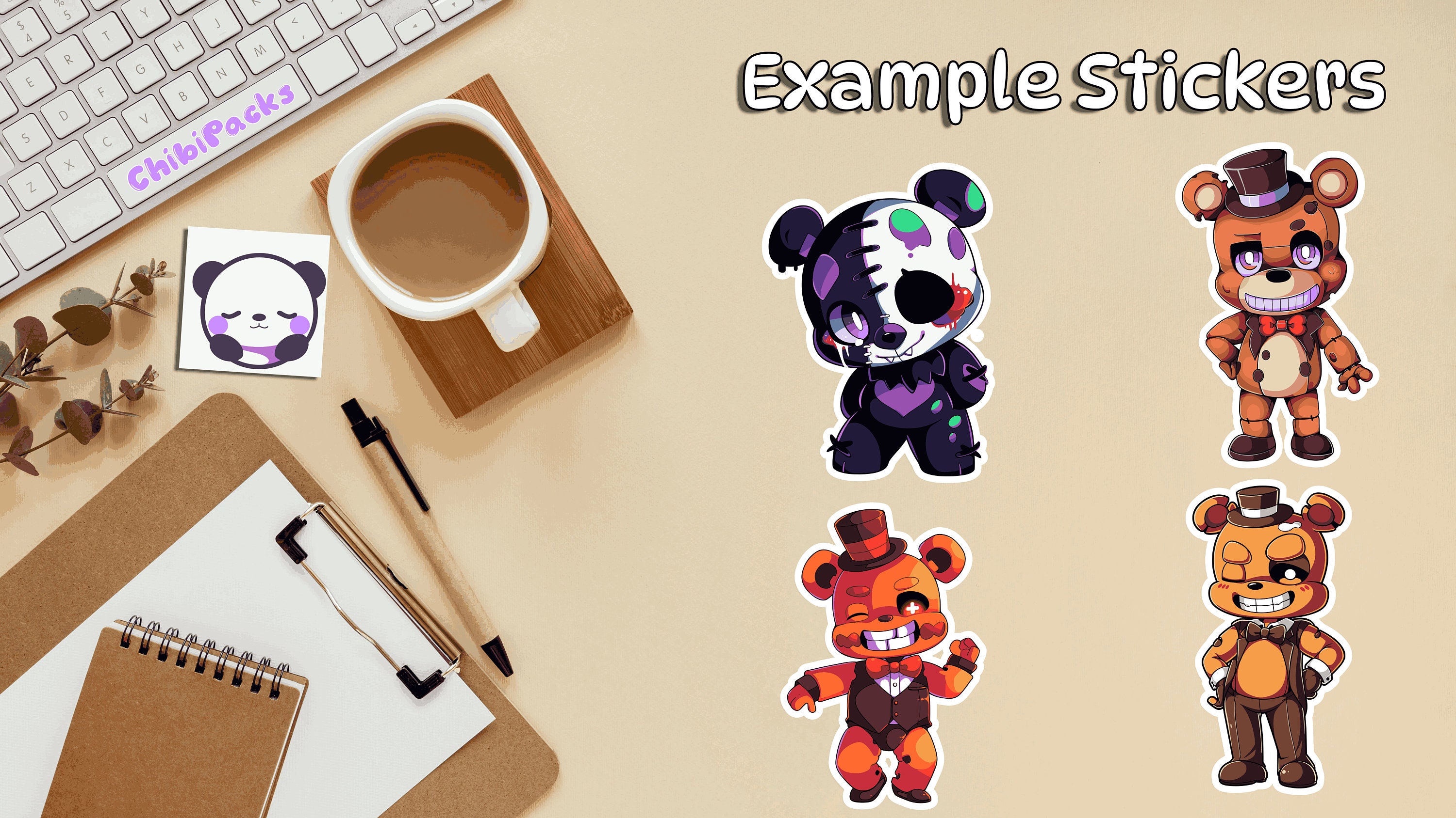 Fnaf Sticker PNG Pack, Fnaf Sticker Set, Fnaf PNG, Fnaf SVG, Sticker ...