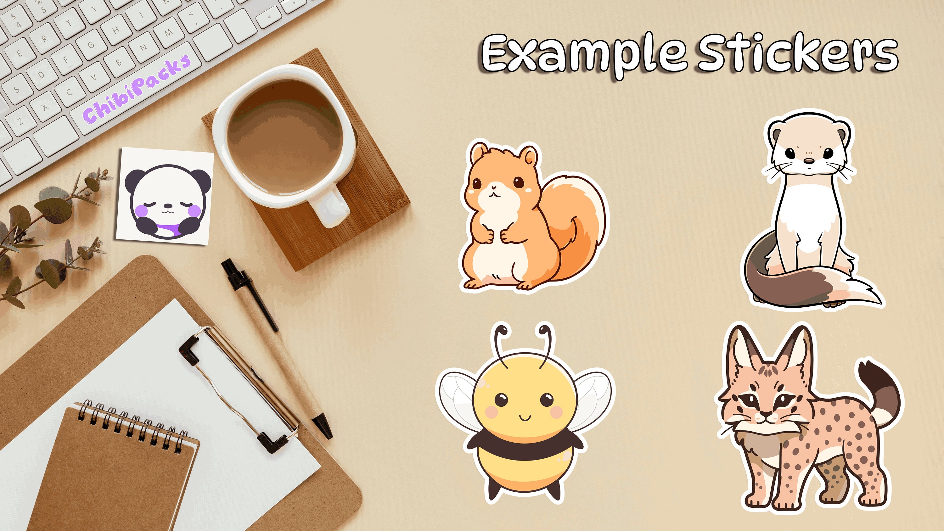 Forest Animals Sticker PNG Pack, Forest Animals Sticker Set, Forest ...