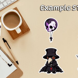 Goth Sticker PNG Pack, Goth Sticker Set, Goth PNG, Goth SVG, Sticker ...