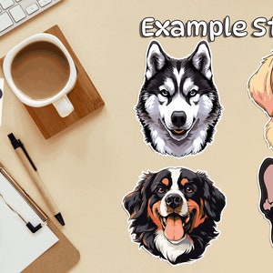 Dog Breeds Sticker PNG Pack, Dog Breeds Sticker Set, Dog Breeds PNG ...