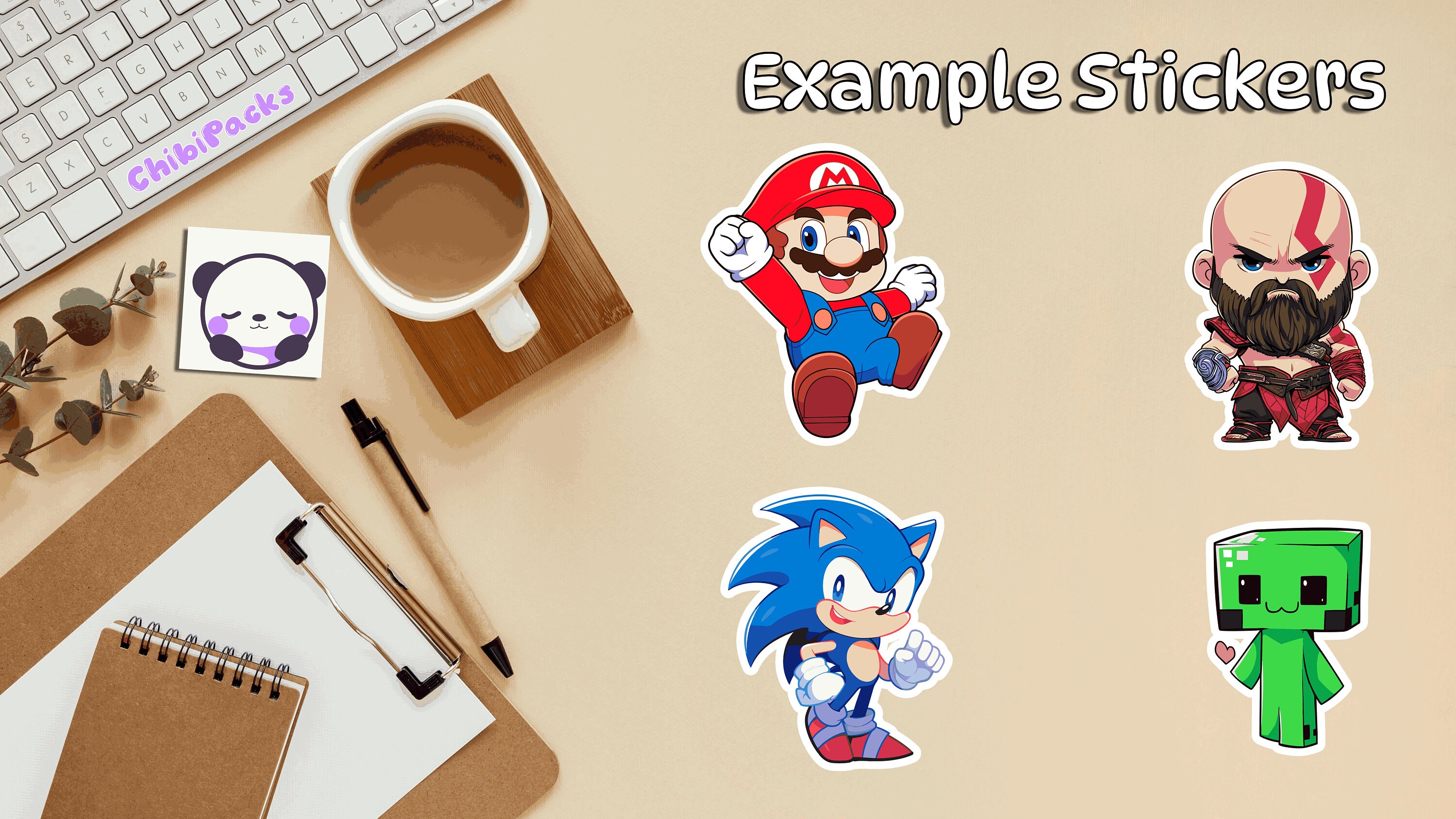 Gaming Characters Sticker PNG Pack, Gaming Characters Sticker Set ...