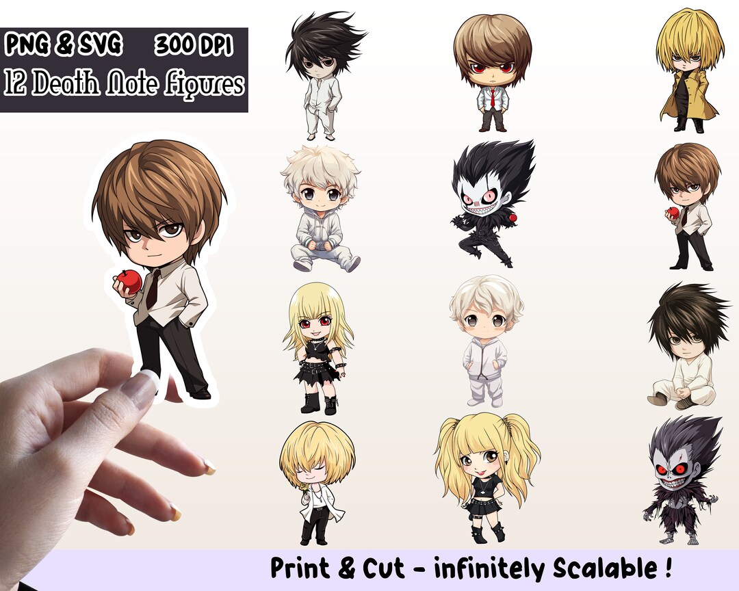 Anime Sticker PNG Pack, Anime Sticker Set, Anime PNG, Anime SVG ...