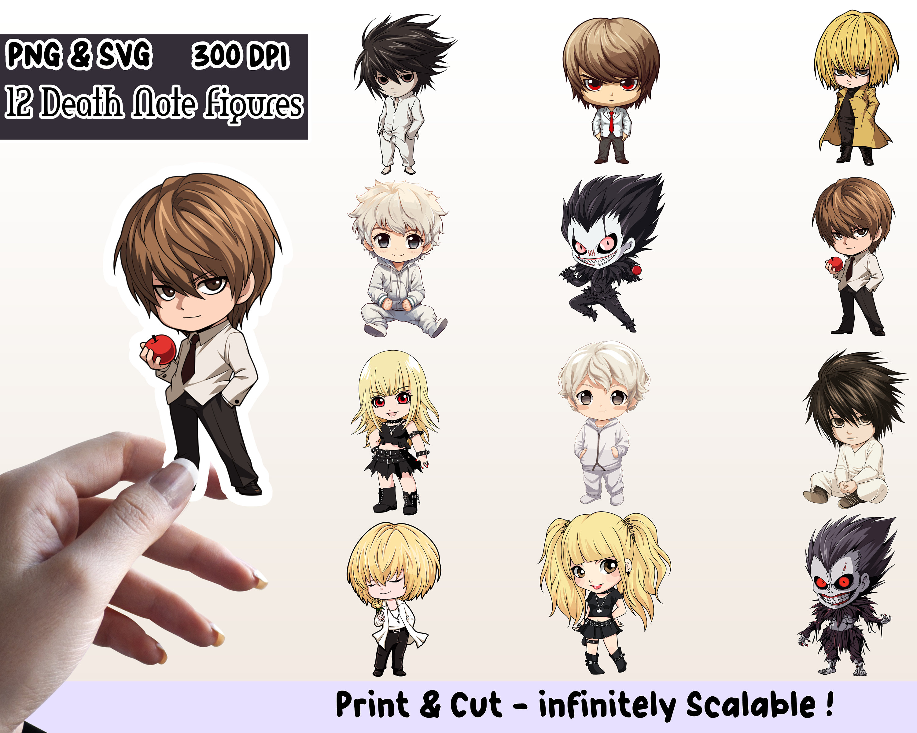 Anime Sticker PNG Pack, Anime Sticker Set, Anime PNG, Anime SVG ...