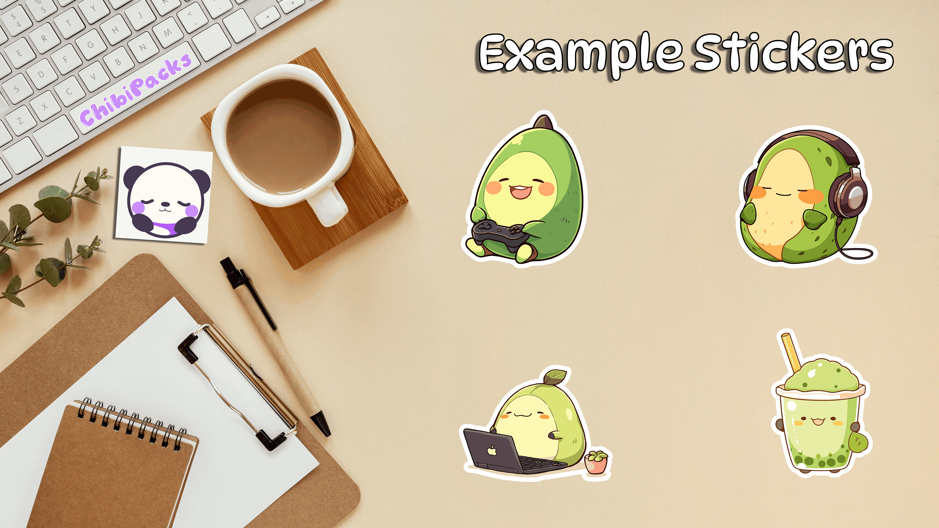 Avocado Sticker PNG Pack, Avocado Sticker Set, Avocado PNG, Avocado SVG ...
