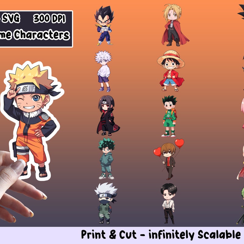 Anime Sticker Pack - Etsy