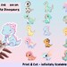 Dinosaur Sticker PNG Pack, Dinosaur Sticker Set, Dinosaur PNG, Dinosaur ...
