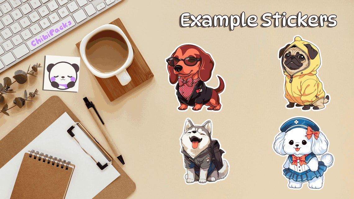 Funny Dogs Sticker PNG Pack, Funny Dogs Sticker Set, Funny Dogs PNG ...