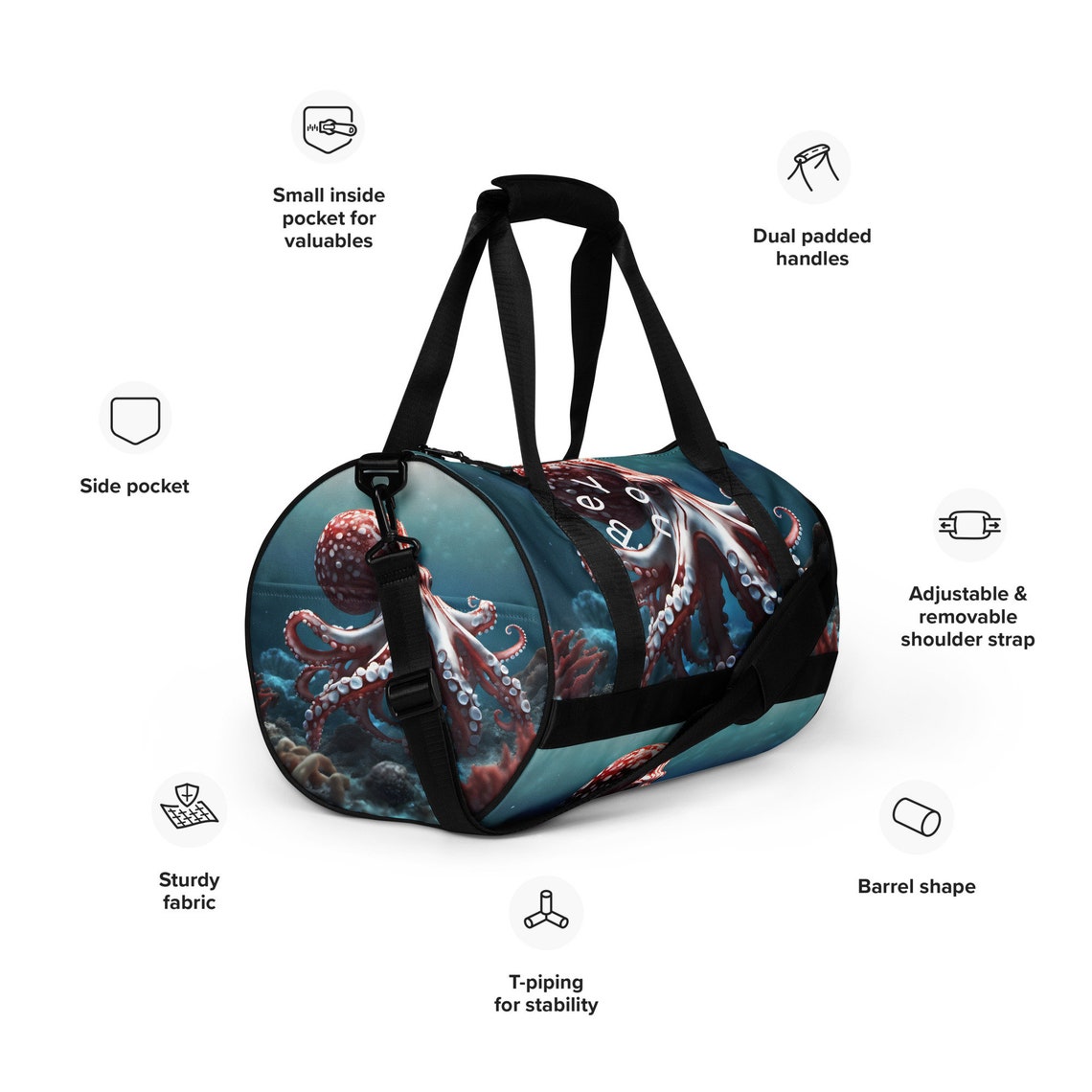 The Octopus Gym Bag. - Etsy