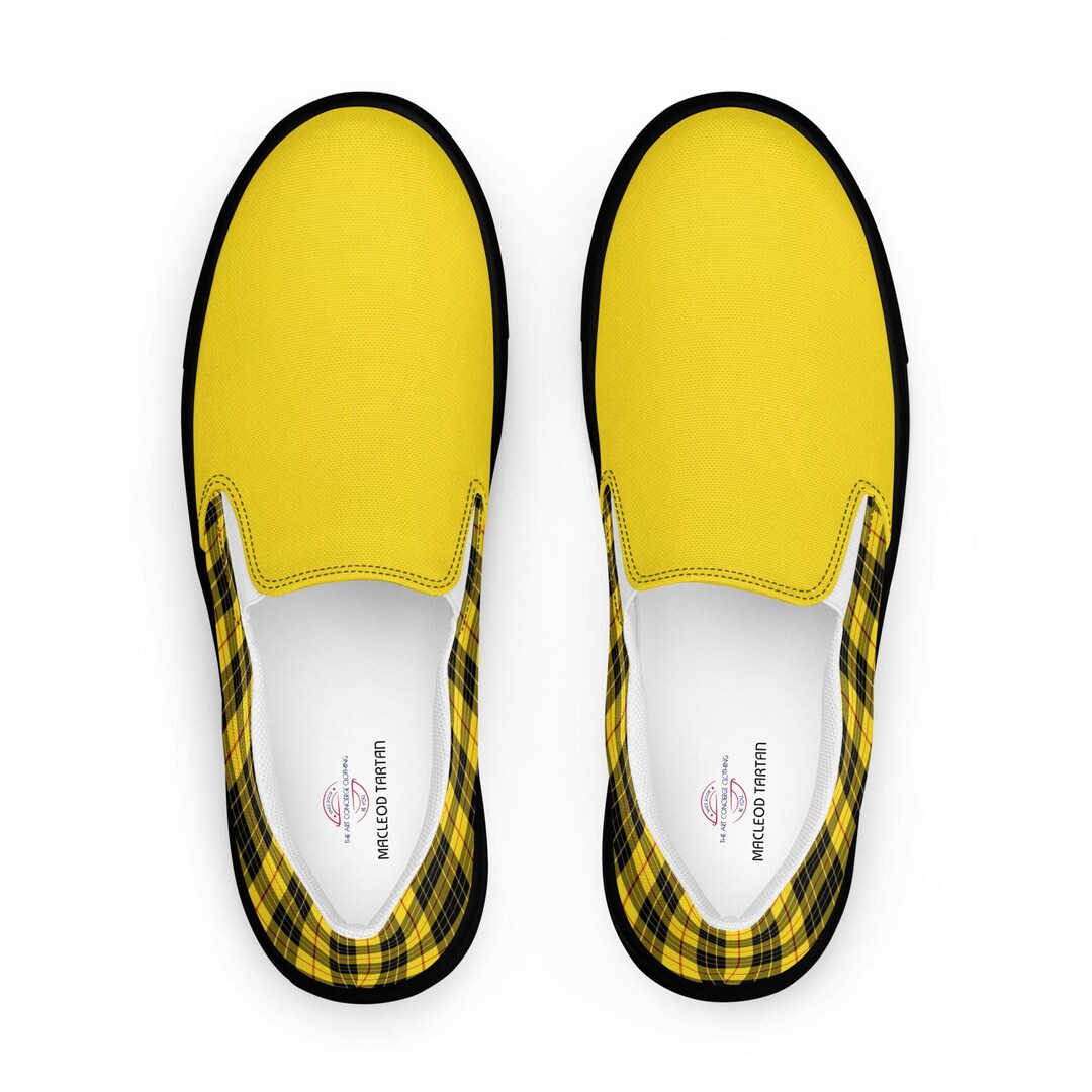The Macleod Tartan Men’s Slip-on Canvas Shoes - Etsy