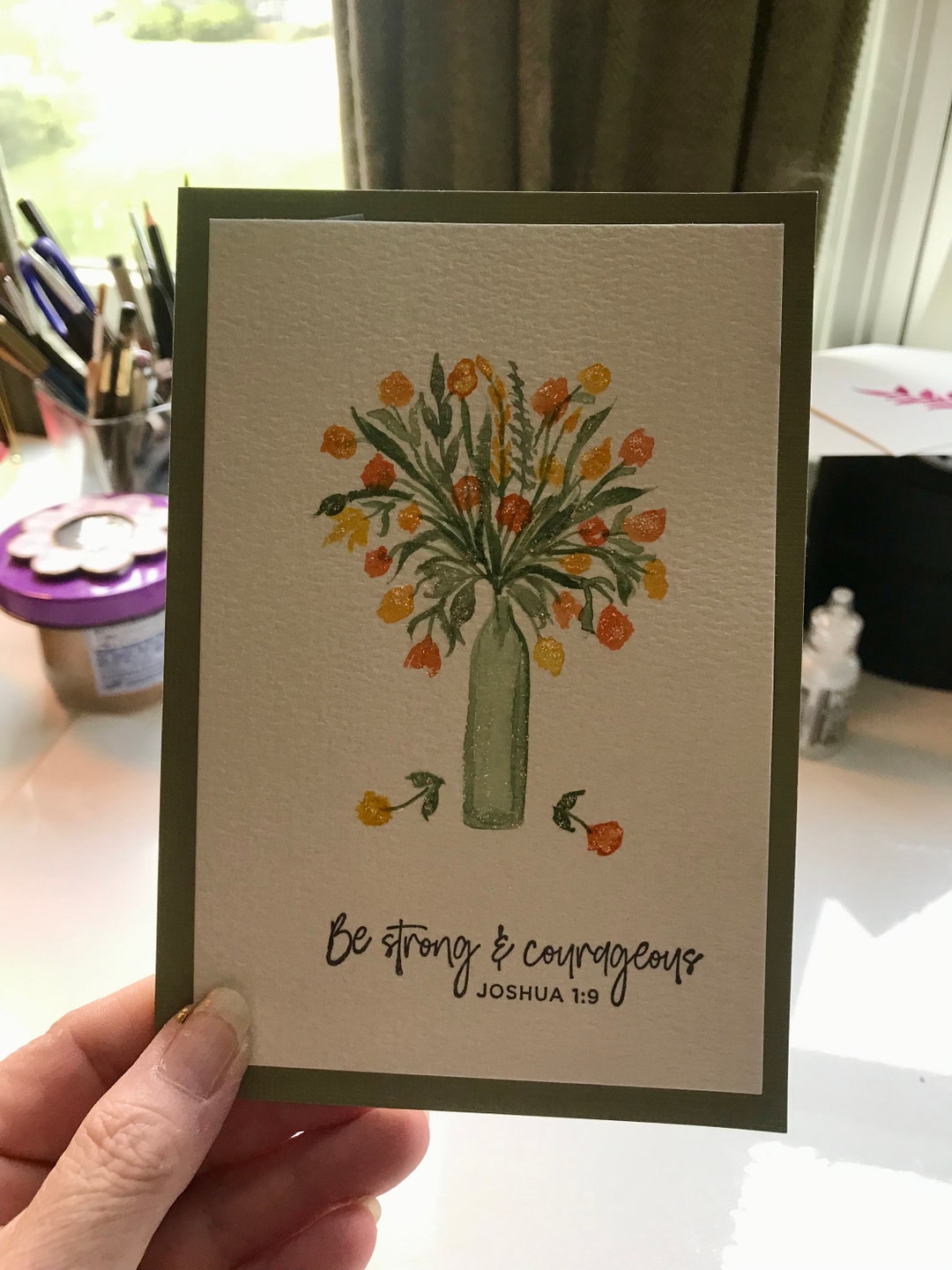 Hand Painted Note Cards - Etsy