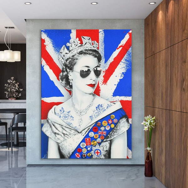 Queen Elizabeth Art - Etsy
