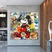 Guilty of Love Mickey and Minnie Mouse Canvas Wall Art, Banksy Style ...
