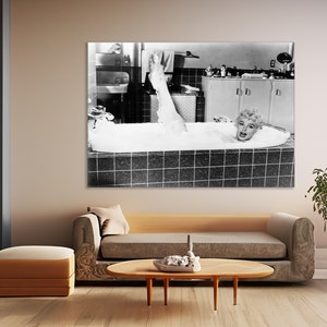 Marilyn Monroem Badewanne Leinwanddruck Marilyn Monroe Rolle Leinwand ...