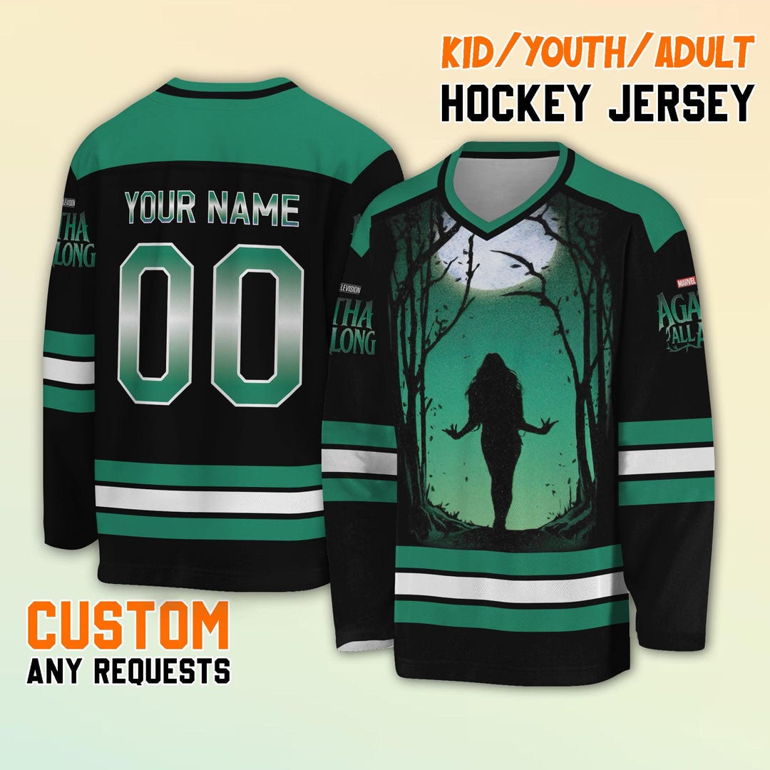 Personalized Agatha All Along Rio Vidal Hockey Jersey, Custom Rio Vidal ...