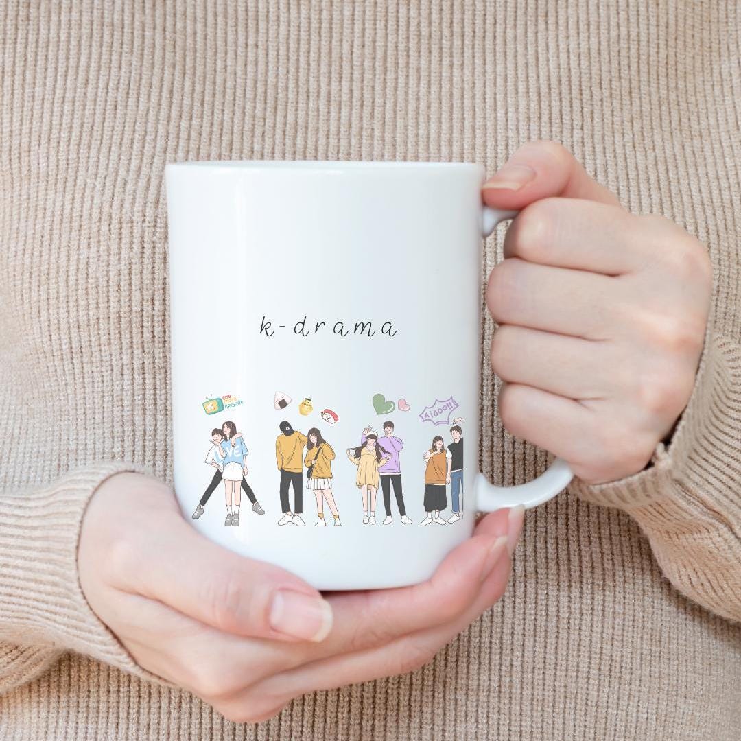 Ceramic Mug, (11oz,korean Drama Aesthetic Fanatic Mug, Kdrama Addict ...