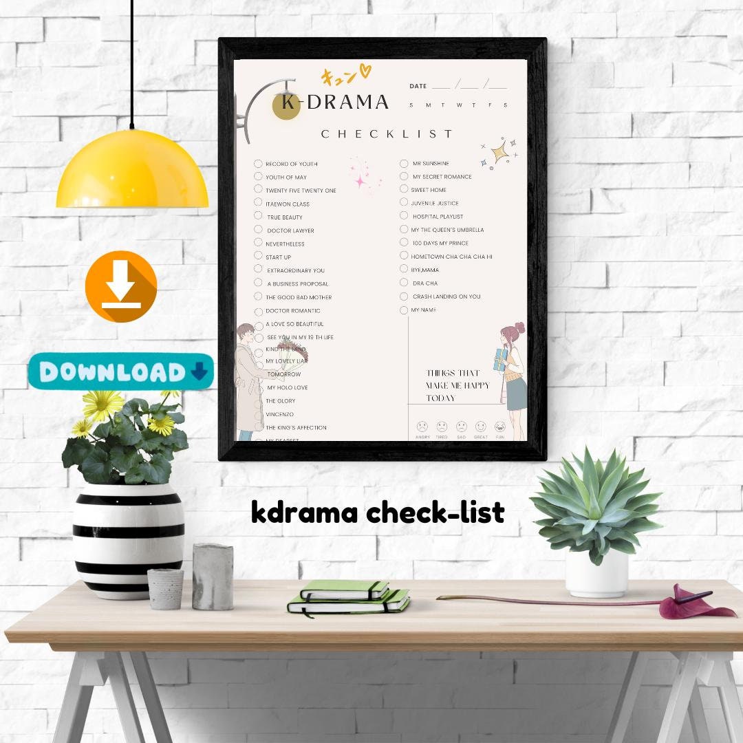Kdrama Watchlist-korean Drama Checklist-top 10 Best Kdramas-kdramas to ...
